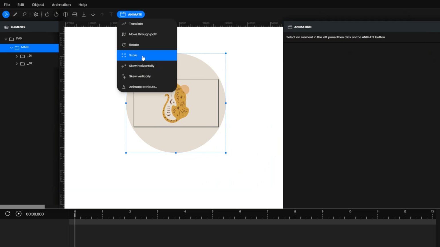 How to Create a Scale Animation on SVG Drawings | SVG Anima